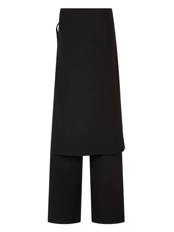 STUDIO TOMBOY Wrap Skirt Trousers - Black