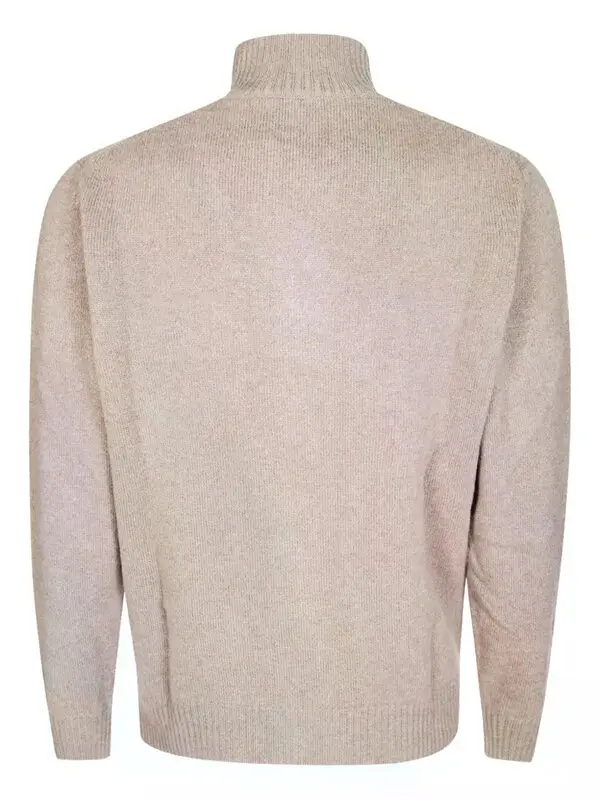 FILIPPO DE LAURENTIIS Buttoned Ribbed Knit Cardigan