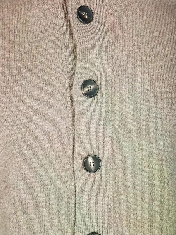 FILIPPO DE LAURENTIIS Buttoned Ribbed Knit Cardigan