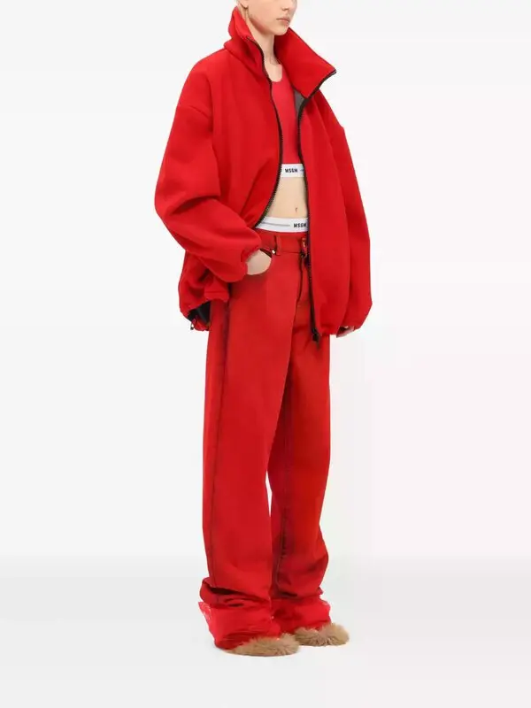 MSGM Racerback Logo-band Tank Top - Red