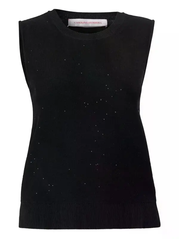 Carolina Herrera Sequin Embellished Tank
