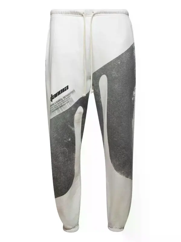 RRR123 Paraclete Graphic-print Sweatpants - White