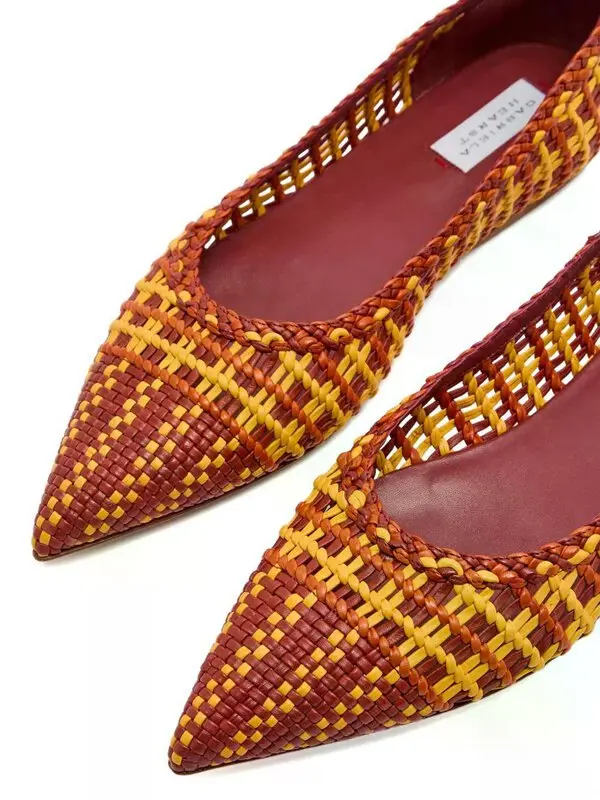 Gabriela Hearst Aurora Pointed-toe Flats - Red