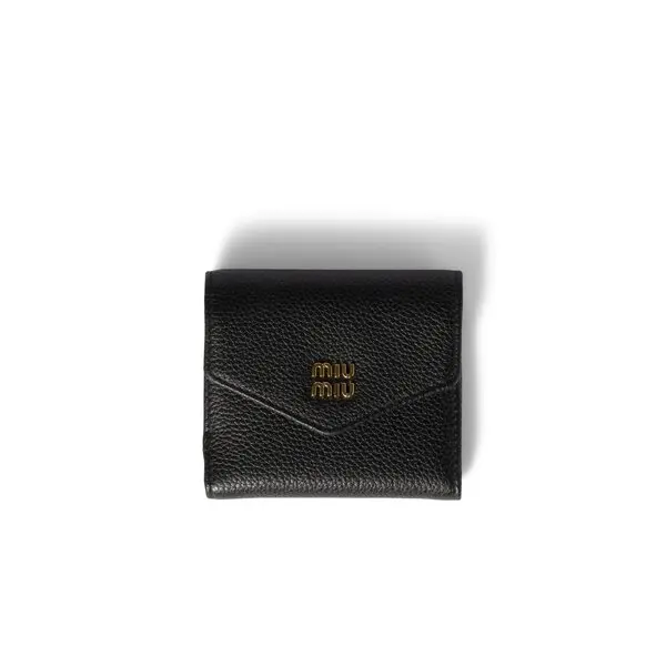 Miu Miu Small Leather Wallet - Black