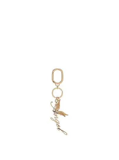 Victoria's Secret Angel Essentials Bag Charm Keychain - Gold