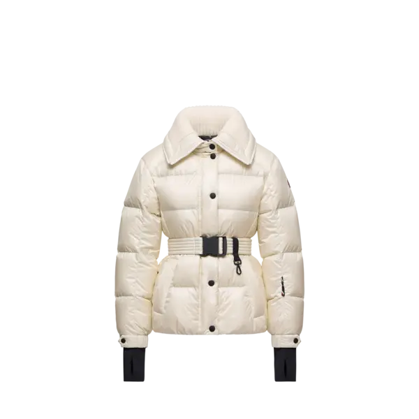 Moncler Bataillouse Belted Ski Jacket - White