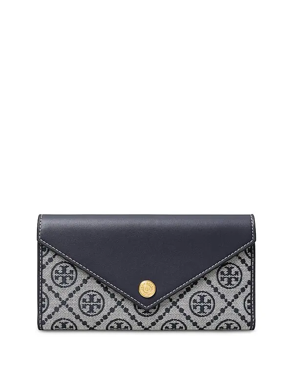Tory Burch T Monogram Envelope Wallet - Tory Navy