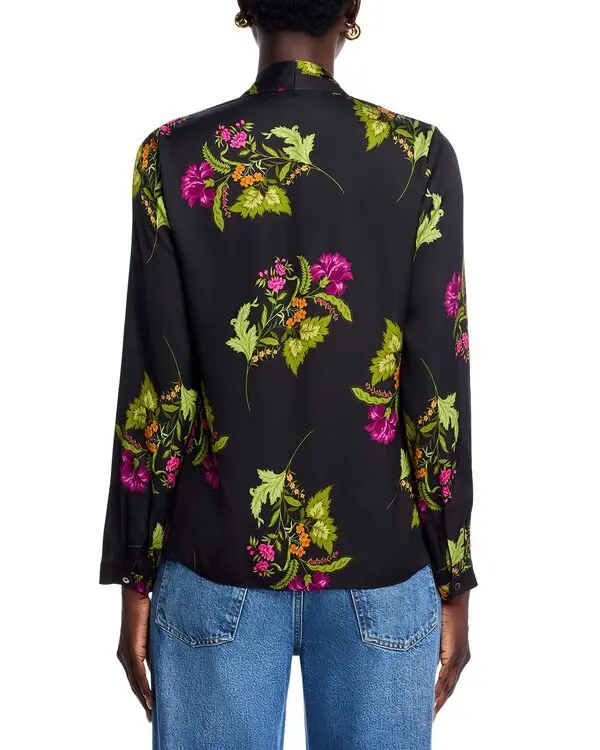 Kobi Halperin Palm Floral Blouse - Black Mult