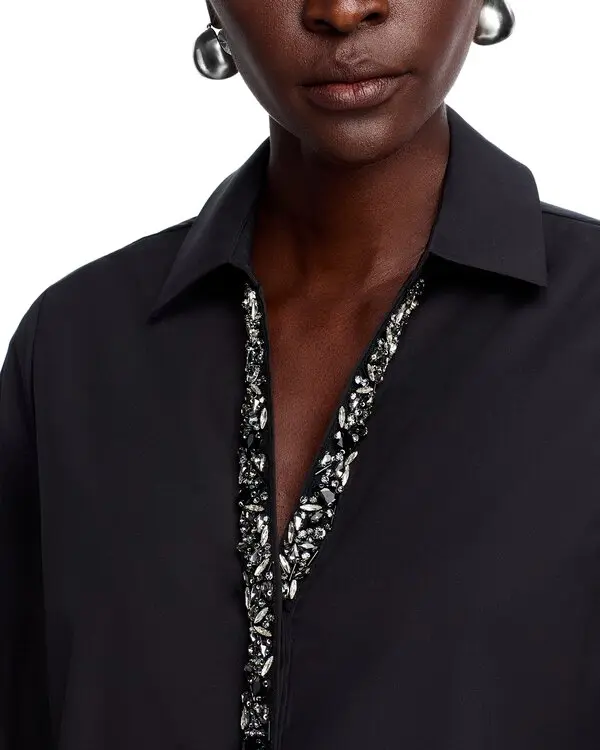 Kobi Halperin Merit Embellished Long Sleeve Shirt