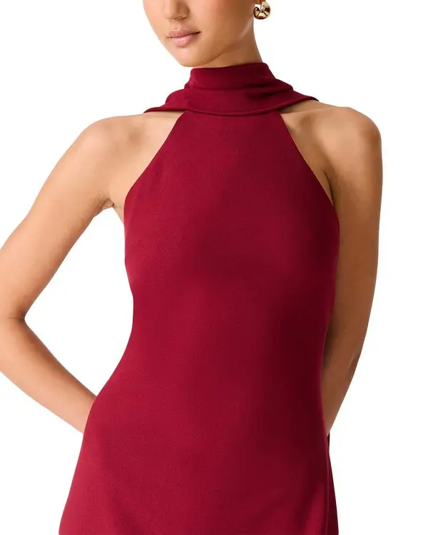 Buy ELLIATT Mira Halter Mini Dress - Red At 60% Off | Editorialist