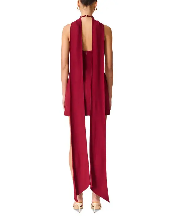 Elliatt Mira Halter Mini Dress In Red - 60% Off | Editorialist