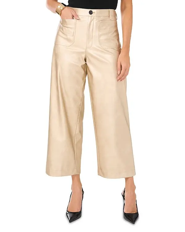 Vince Camuto Cropped Metallic Pants