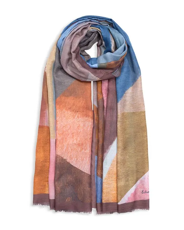 Echo Gallery Wrap Scarf - Slate