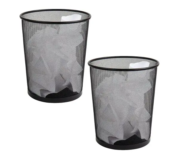 MIND READER Mesh Trash Can, 16.65l S Et Of 2 - One-color