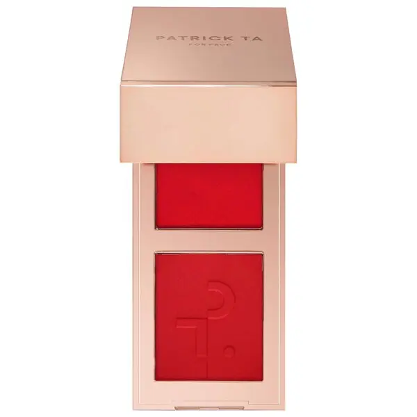 Patrick Ta Mini Major Headlines Double-take Crème & Powder Blush Duo - She Left Me On Red