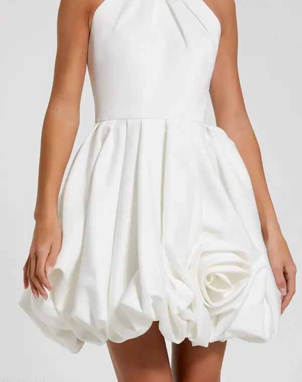white satin backless mini dress White Satin Halter Mini Dress | Womens | X-Large (Available in XS, S, M, L) | Polyester/Spandex