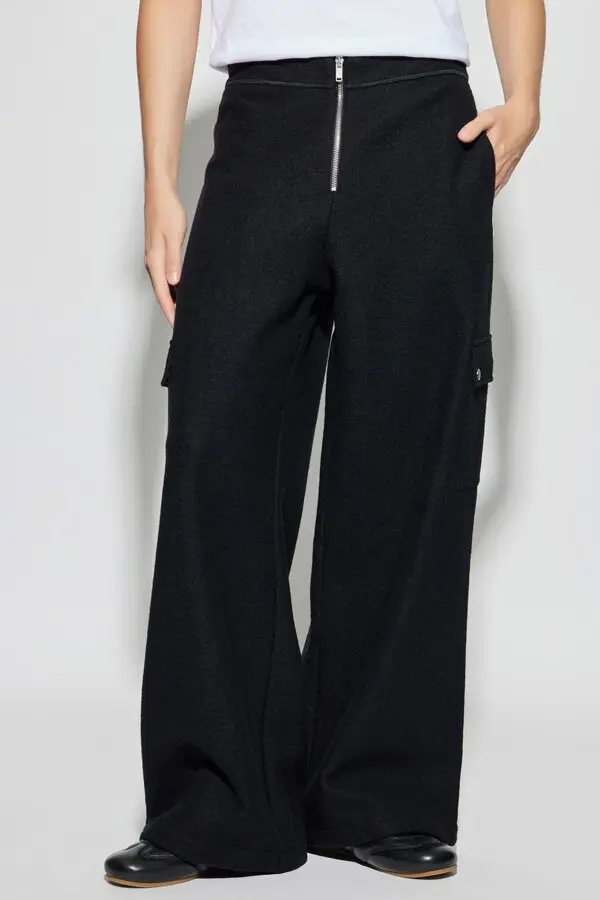 JIL SANDER Wide-leg Wool Trousers