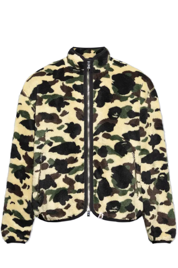 A BATHING APE® Camo Motif Fleece - Cream