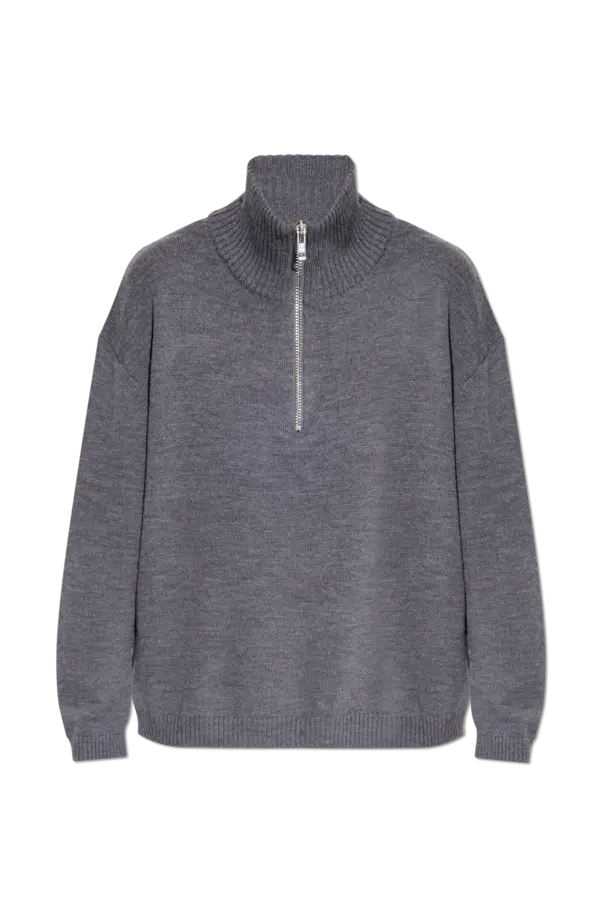 RETHINKIT STUDIOS Wool Half-zip Sweater