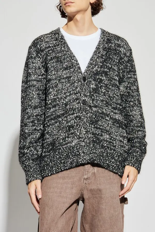 Officine Générale Wool Turtleneck Cardigan