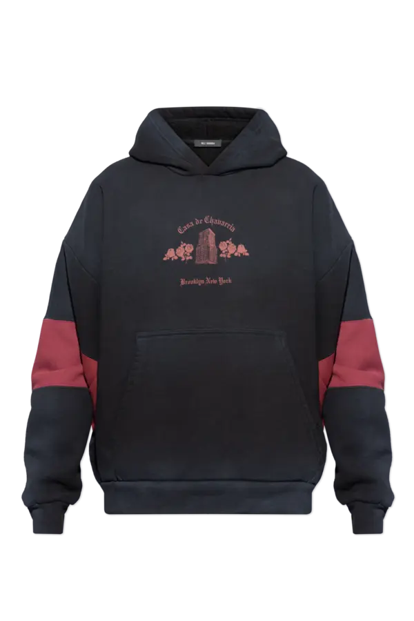 WILLY CHAVARRIA Casa De Chavarria Cotton Knit Hoodie - Black