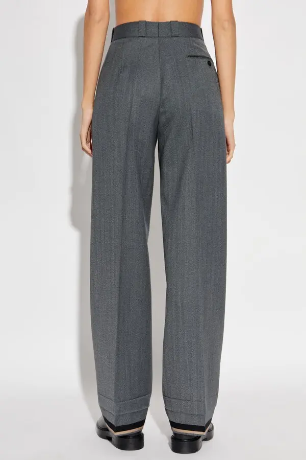 MAISON MARGIELA Woolen Trim Trousers