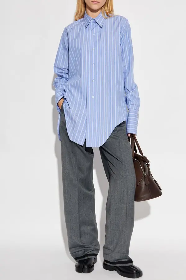 MAISON MARGIELA Woolen Trim Trousers