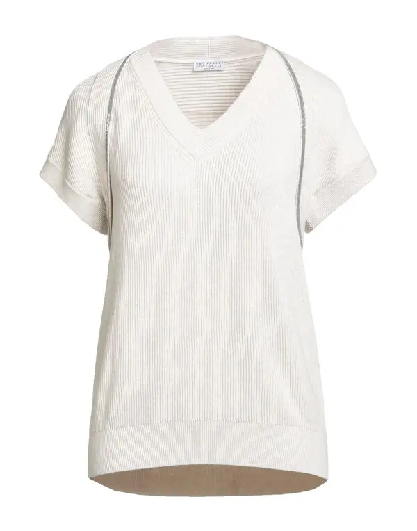 Brunello Cucinelli Cotton Short-sleeve Sweater