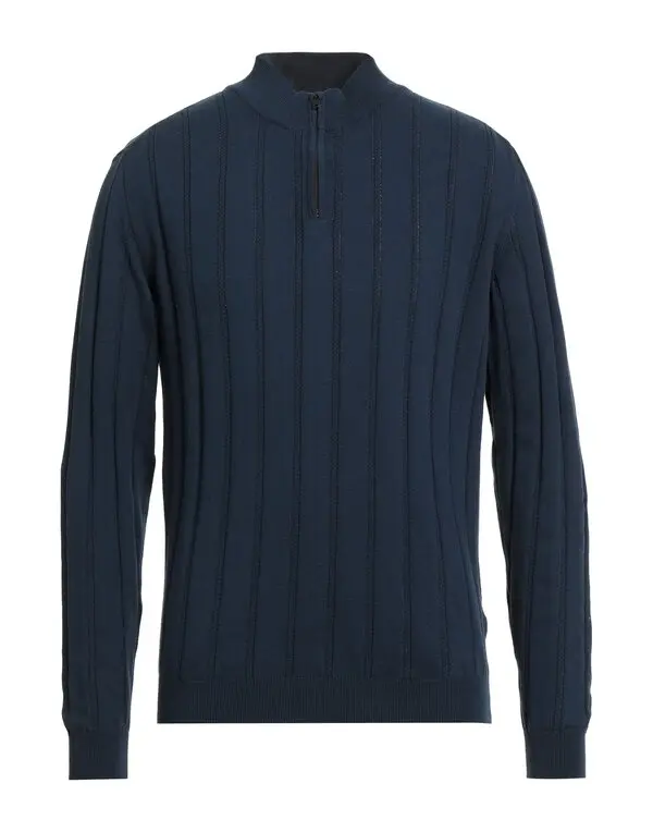 WOOL & CO Cotton Half-zip Knit Sweater
