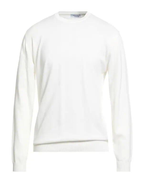 WOOL & CO Cotton Sweater - White