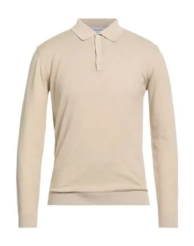 WOOL & CO Cotton Knit Buttoned Sweater - Beige