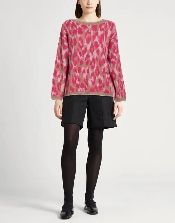 Liu Jo Leopard-print Jacquard Knit Sweater