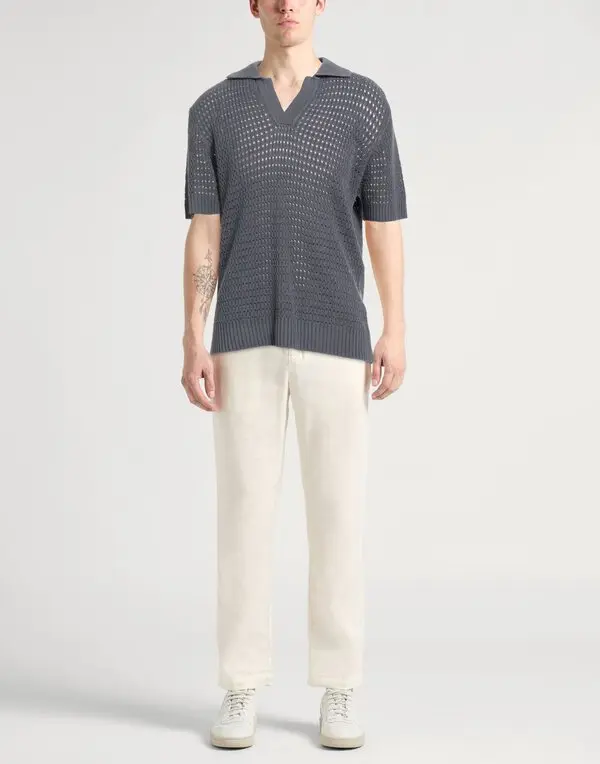 DANIELE FIESOLI Short Sleeve Knit V-neck Top