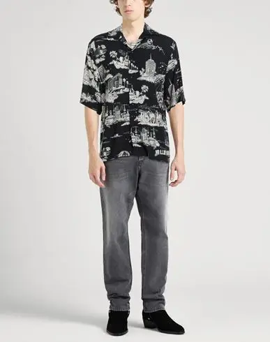 Amiri Shirt Size Viscose - Black