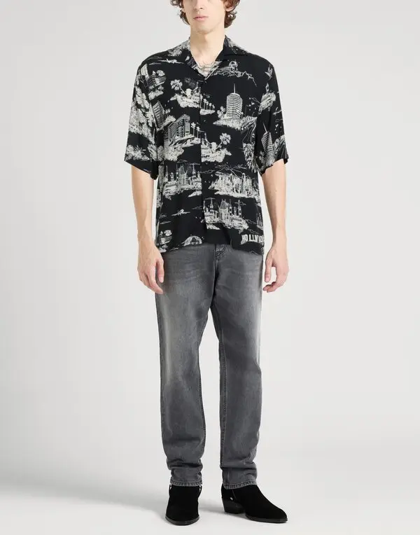 Amiri Shirt Size Viscose - Black