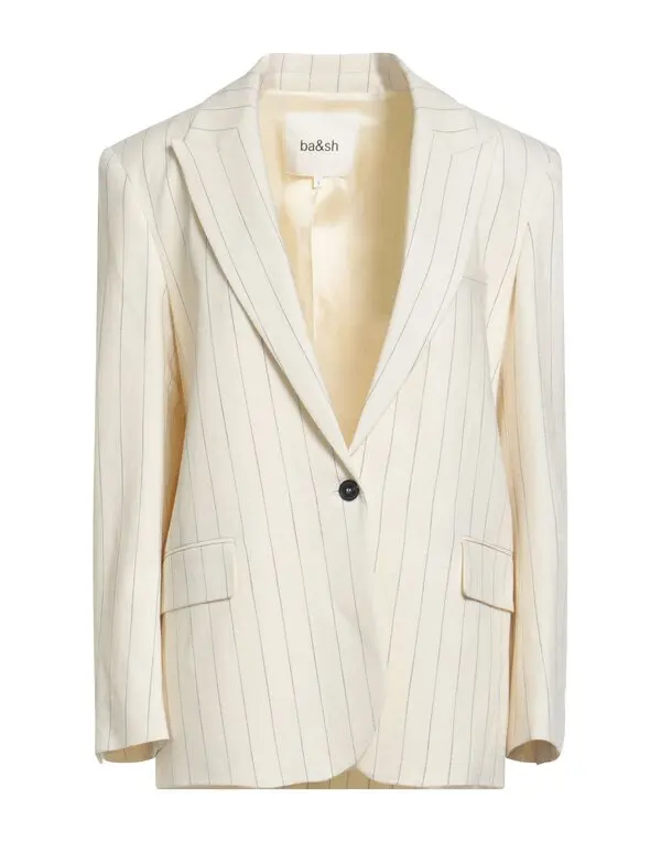 Ba&sh Single-breasted Pinstriped Blazer