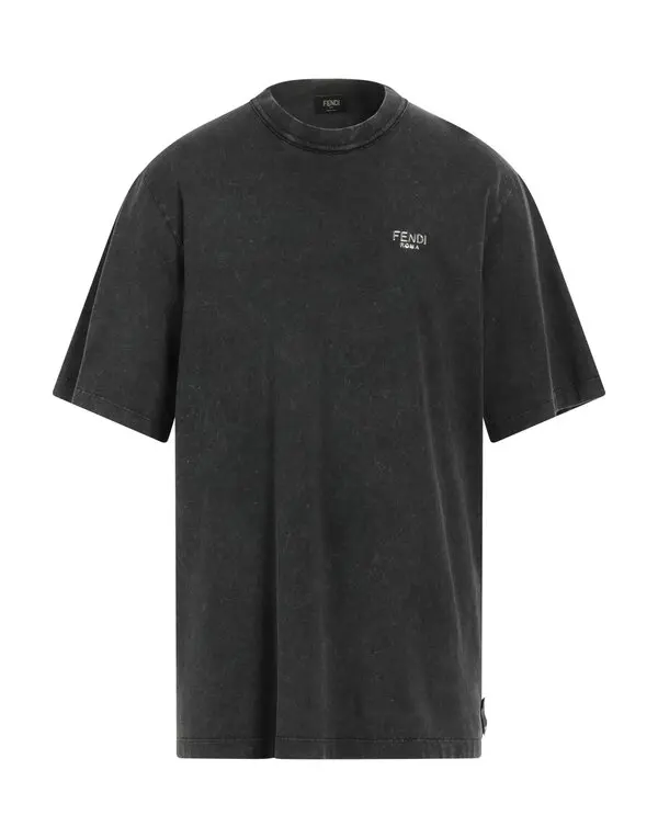 Fendi T-shirt Charcoal Size Cotton