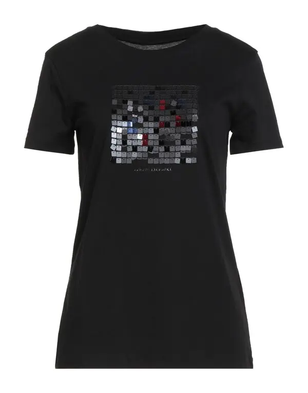 Armani Exchange Cotton T-shirt With Appliqués
