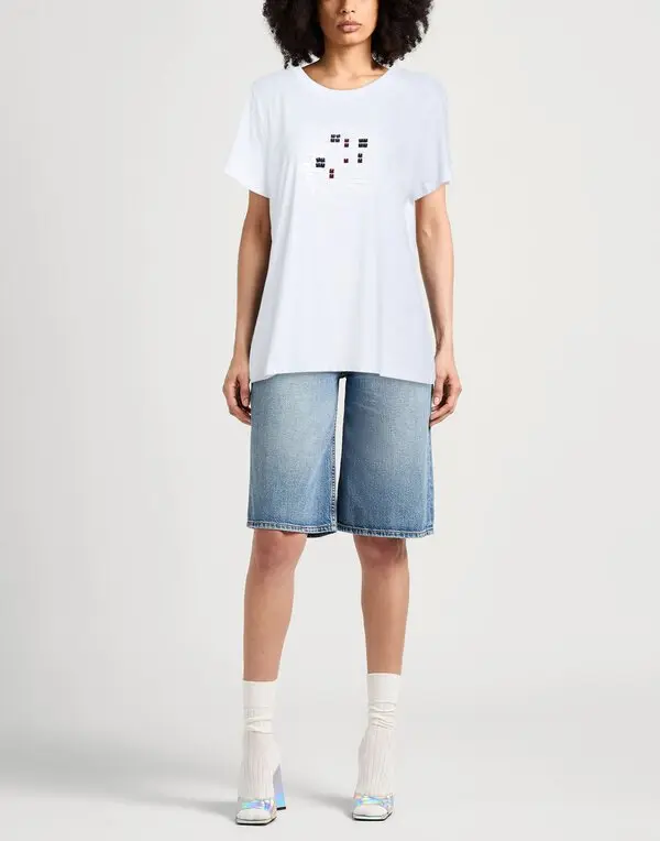 Armani Exchange Cotton T-shirt With Appliqués