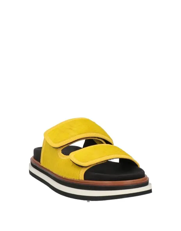 Hogan Calfskin Sandals - Yellow