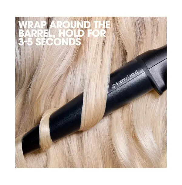GHD Chronos Curve Conical Wand - Black