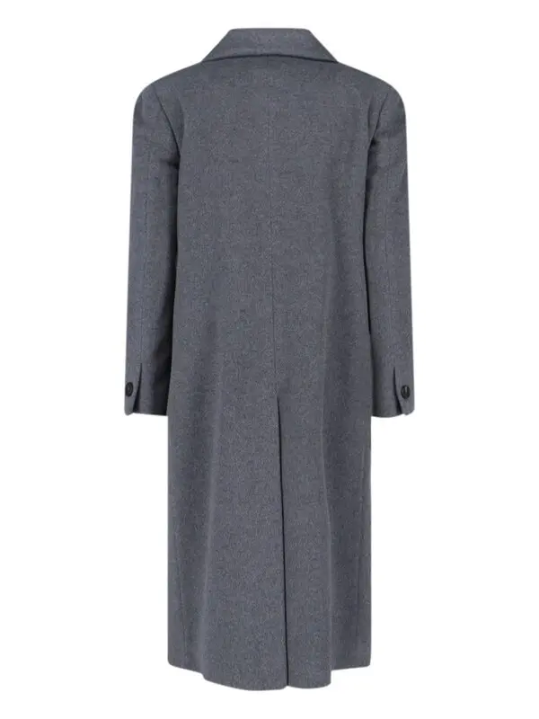 Tagliatore Jole' Cashmere Double-breasted Coat - Gray