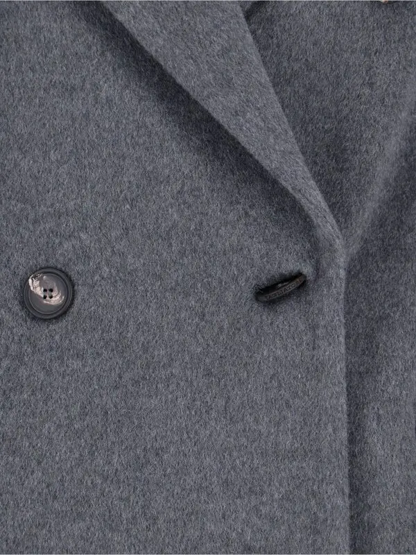 Tagliatore Jole' Cashmere Double-breasted Coat - Gray