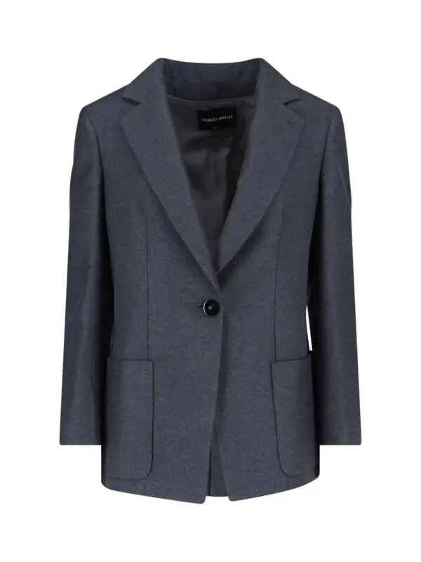 Giorgio Armani Single-breasted Silk Blazer