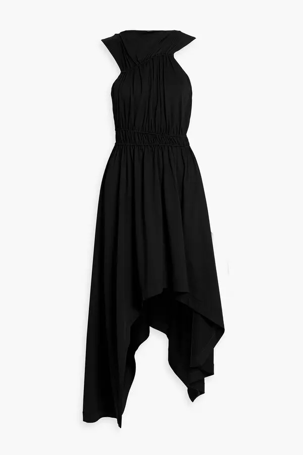 Alexander McQueen Asymmetric Cotton-jersey Maxi Dress