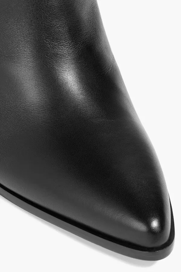 JIMMY CHOO Maceo Leather Over-the-knee Boots - Black