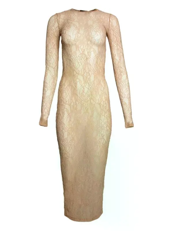 Wardrobe.NYC Long-sleeve Midi Dress - Neutrals