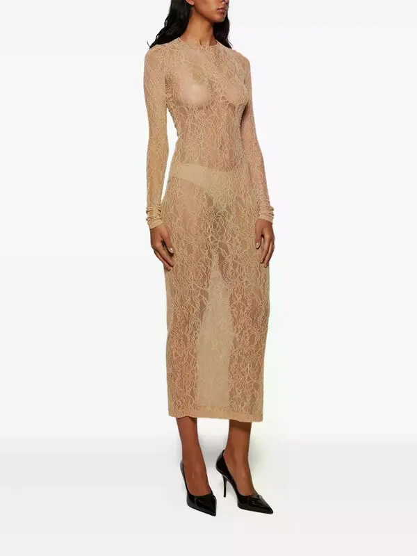 Wardrobe.NYC Long-sleeve Midi Dress - Neutrals