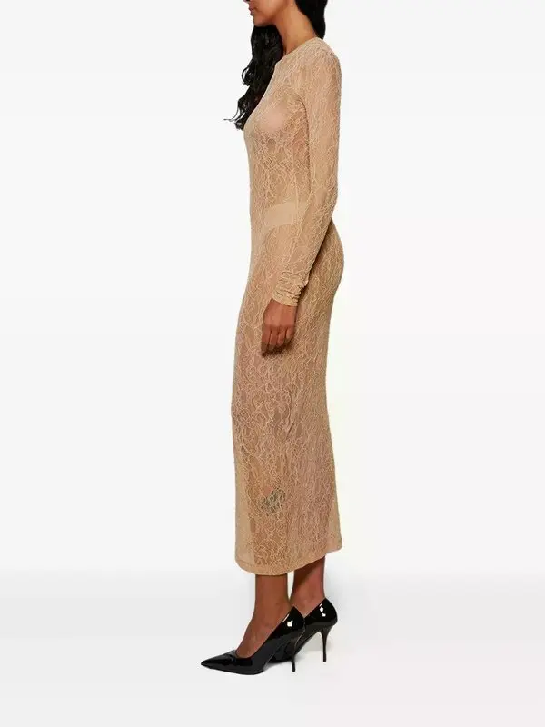 Wardrobe.NYC Long-sleeve Midi Dress - Neutrals