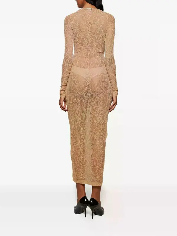 Wardrobe.NYC Long-sleeve Midi Dress - Neutrals